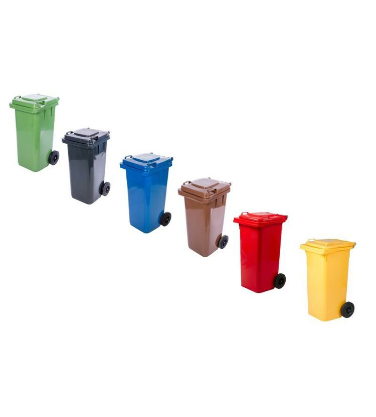 Popelnice plastová, 240 L, černá | Zahrada-domacnost.cz