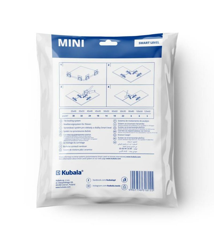 Klíny Smart Level MINI, 100 ks | Zahrada-domacnost.cz